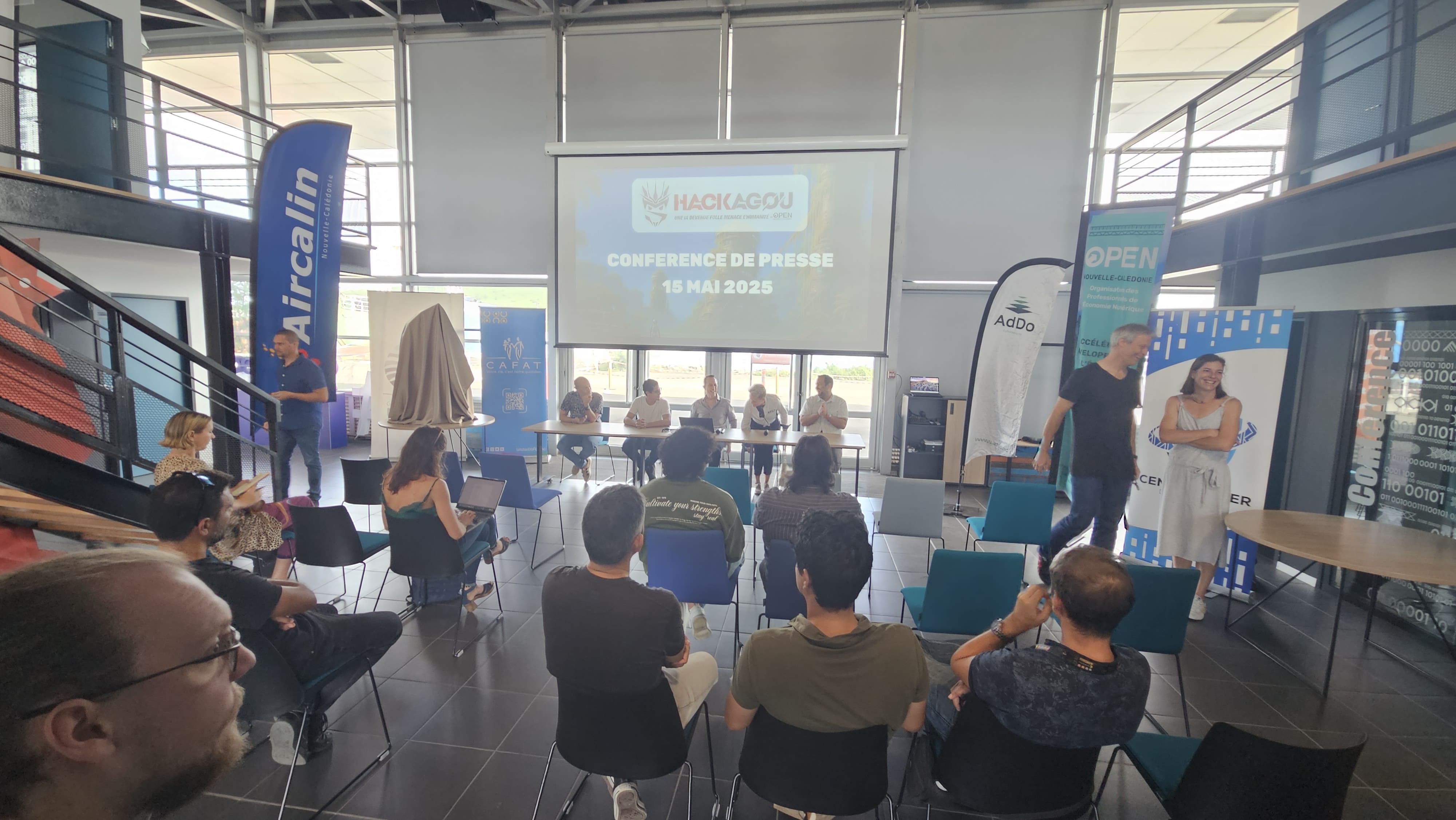 Conférence de presse d'OPEN NC - mai 2025 - Lycée Dick Ukeiwë